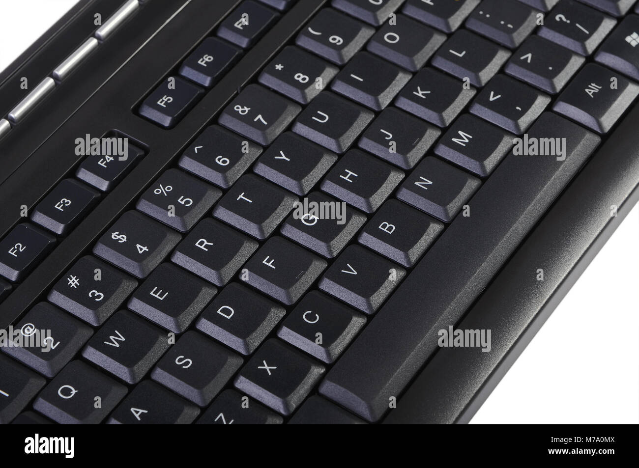Black computer keyboard closeup Stock Photo - Alamy