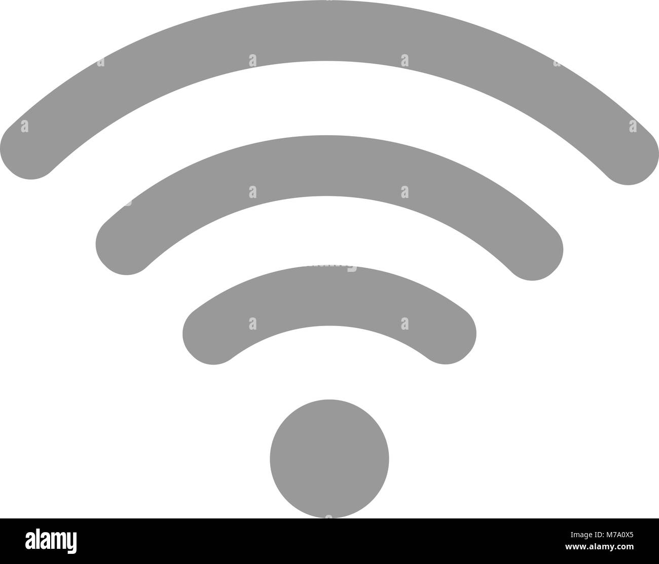 Wifi icon flat Stock Vector Image & Art - Alamy