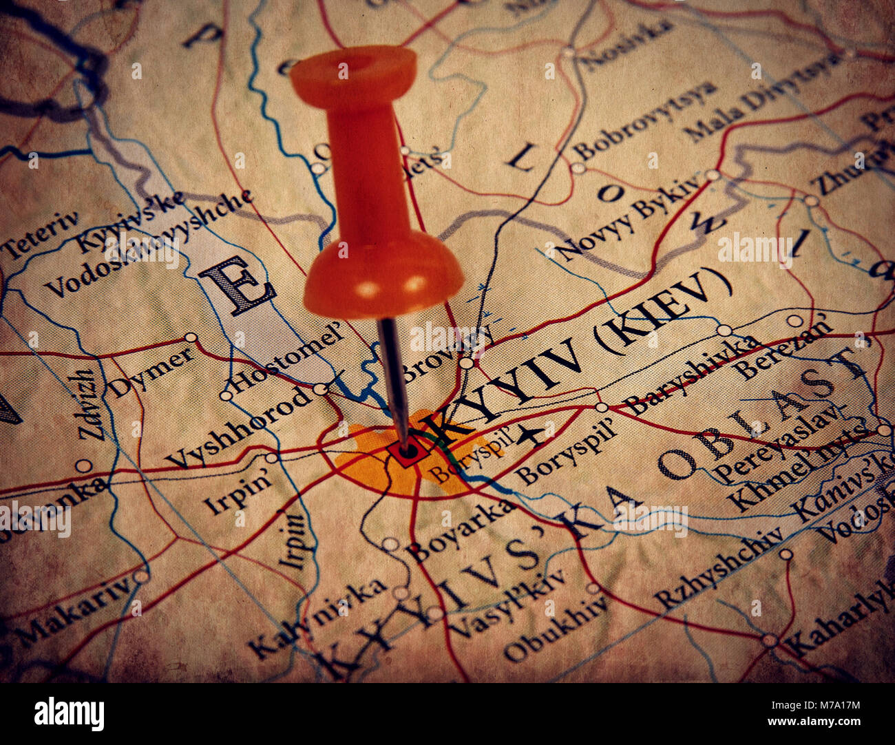 Retro ukraine maps hi-res stock photography and images - Alamy