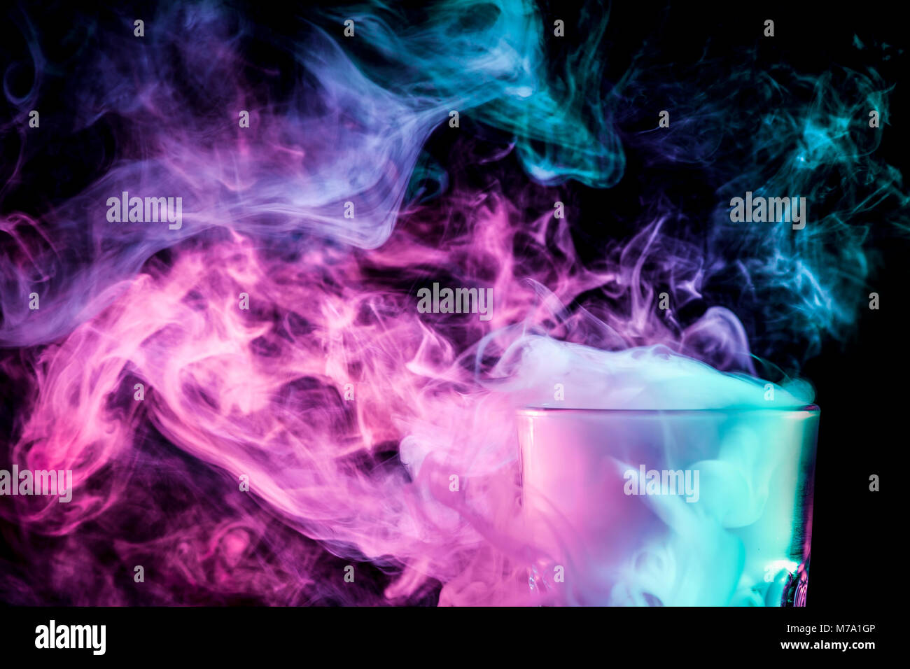Pink Weed Smoke Background