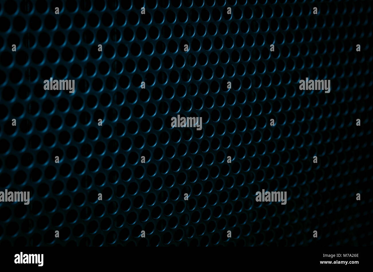 Blue perforated metal texture hi-res stock photography and images - Alamy