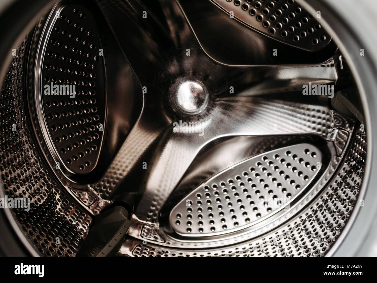 Details of the washing machine Stock Photo - Alamy