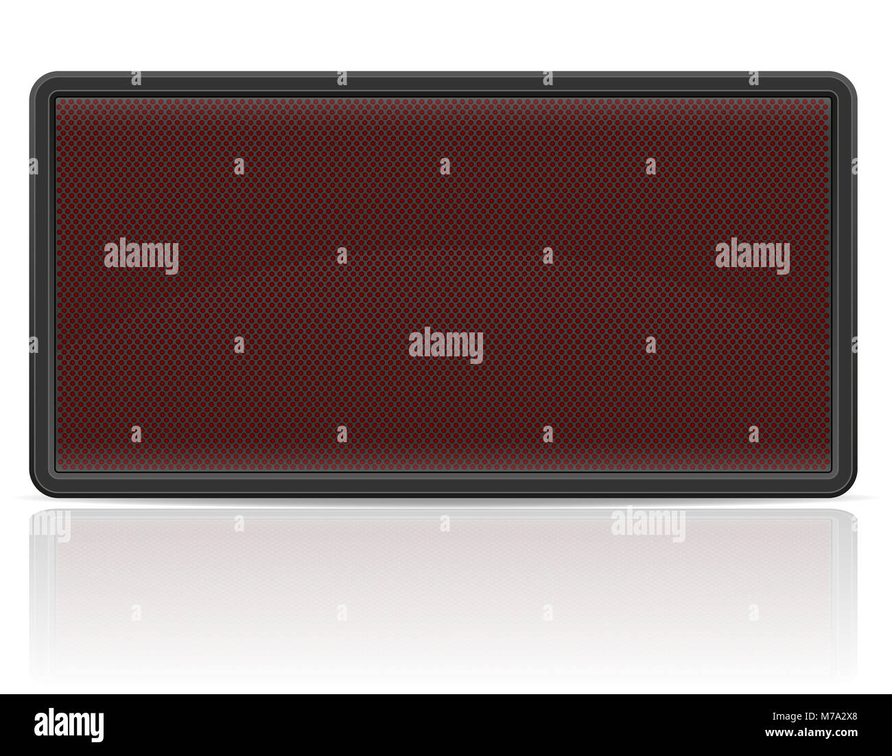 led panel digital scoreboard vector illustration isolated on white ...