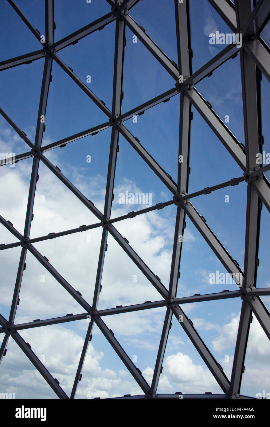 Geodesic dome detail. The Dali Museum, St. petersburg, FLorida Stock ...