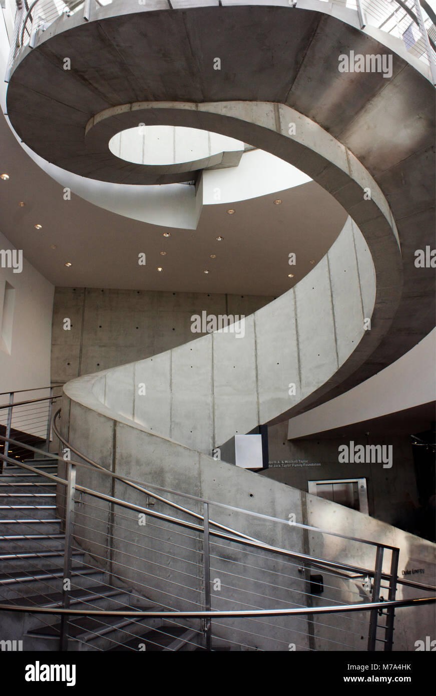 Interior staircase of the Dali Museum. St. Petersburg, FLA Stock Photo ...