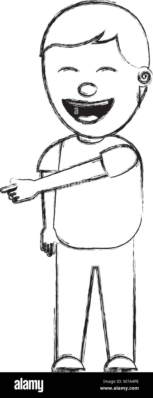 young cartoon smiling man enjoy Stock Vector Image & Art - Alamy