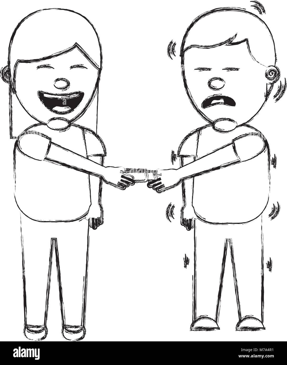 Shocking people Stock Vector Images - Alamy