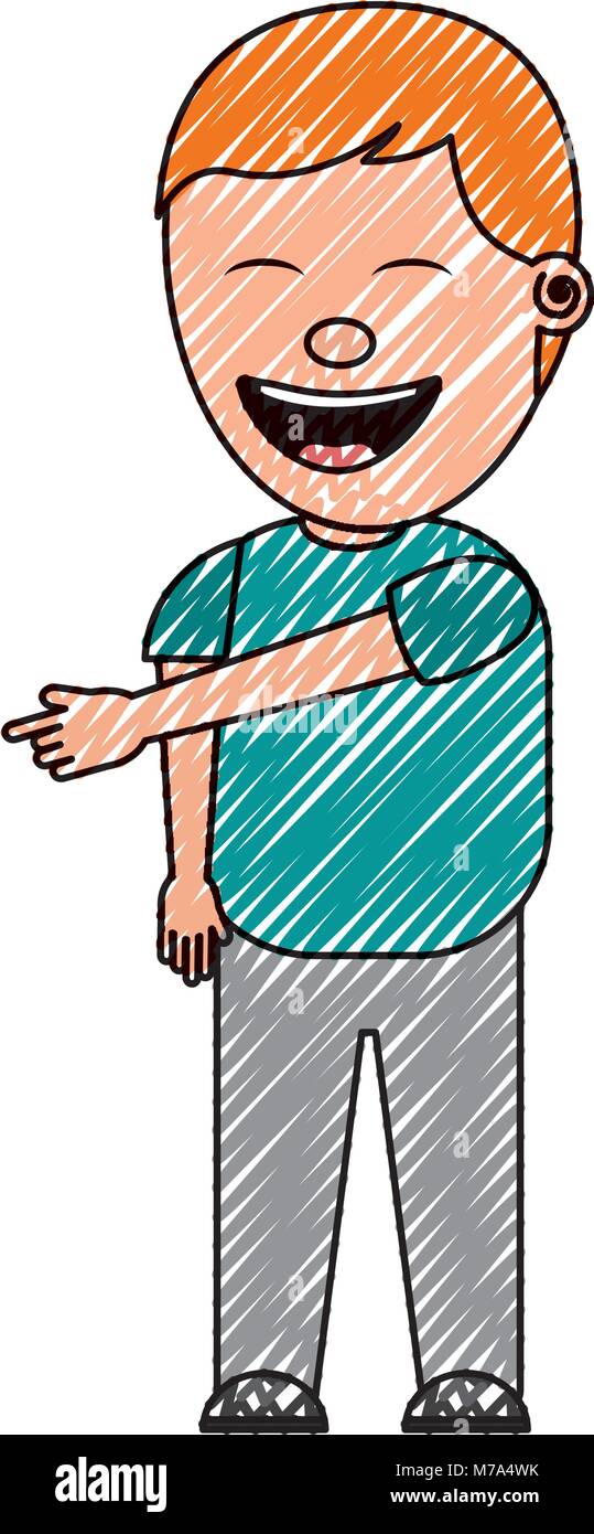 young cartoon smiling man enjoy Stock Vector Image & Art - Alamy