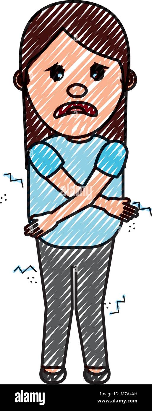 woman itch sensation for a joke Stock Vector Image & Art - Alamy