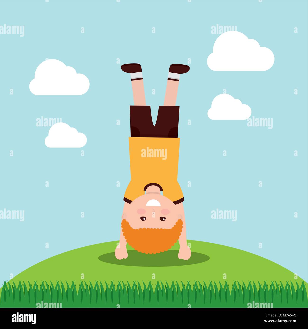 happy kids cartoon Stock Vector Image & Art - Alamy