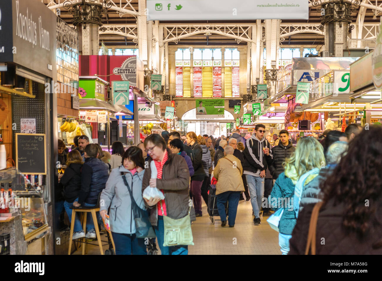 Market hall mercado central fruit hi-res stock photography and images ...
