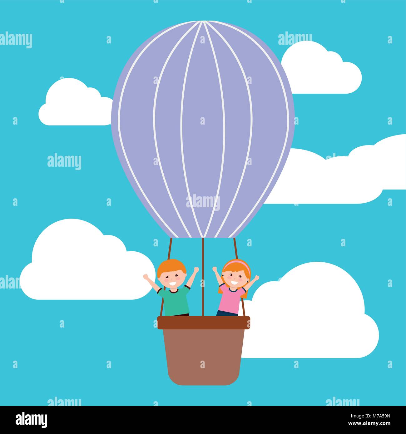 happy kids cartoon Stock Vector Image & Art - Alamy