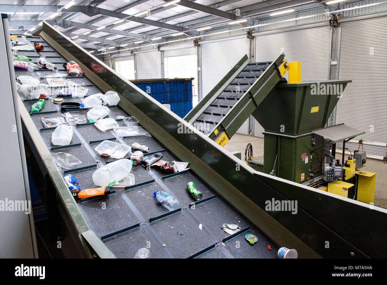 Sorting cans bottles recycling hi-res stock photography and images - Alamy