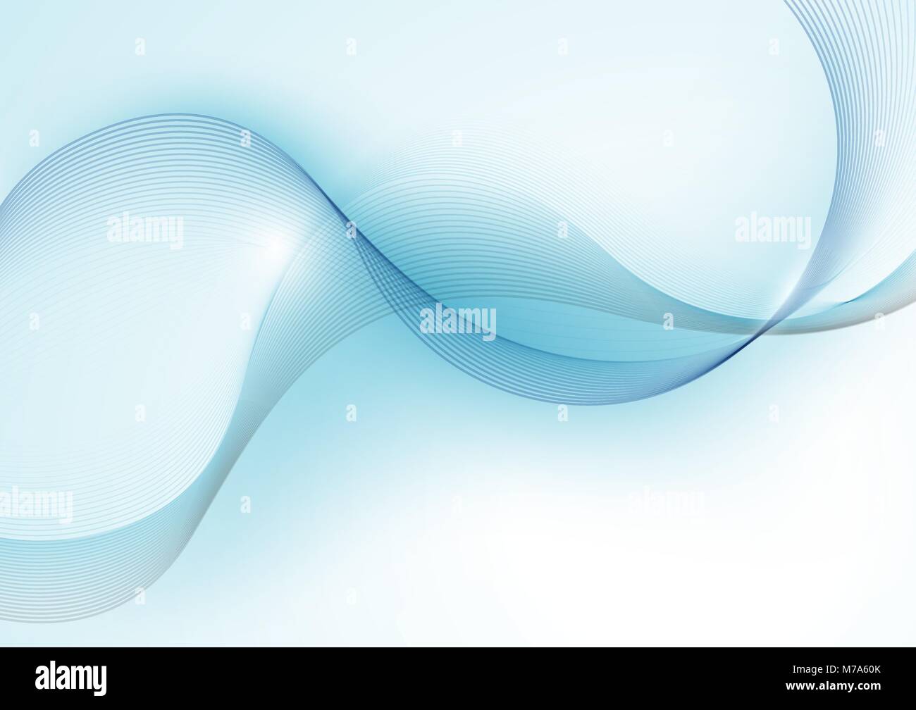 Blue Abstract Wave Lines Stock Vector Image & Art - Alamy