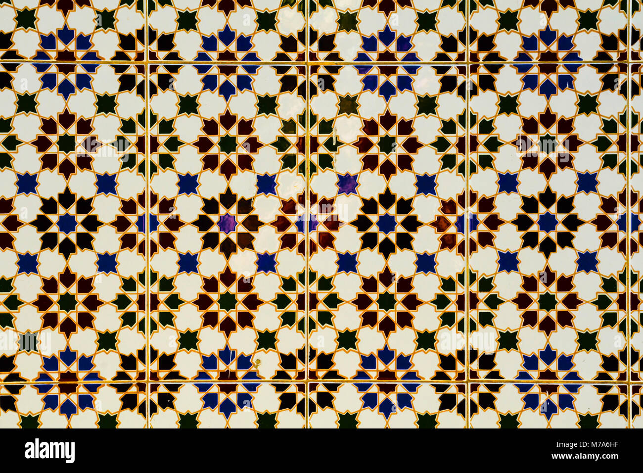 Traditional ornamental Spanish decorative tiles, original ceramic tiles ...