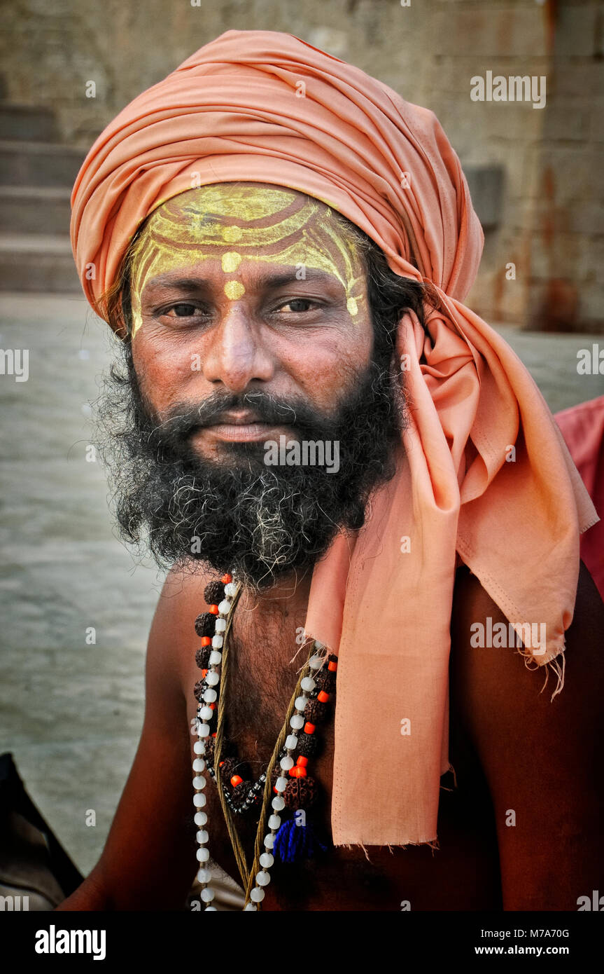 A sadhu of Varanasi, India Stock Photo - Alamy
