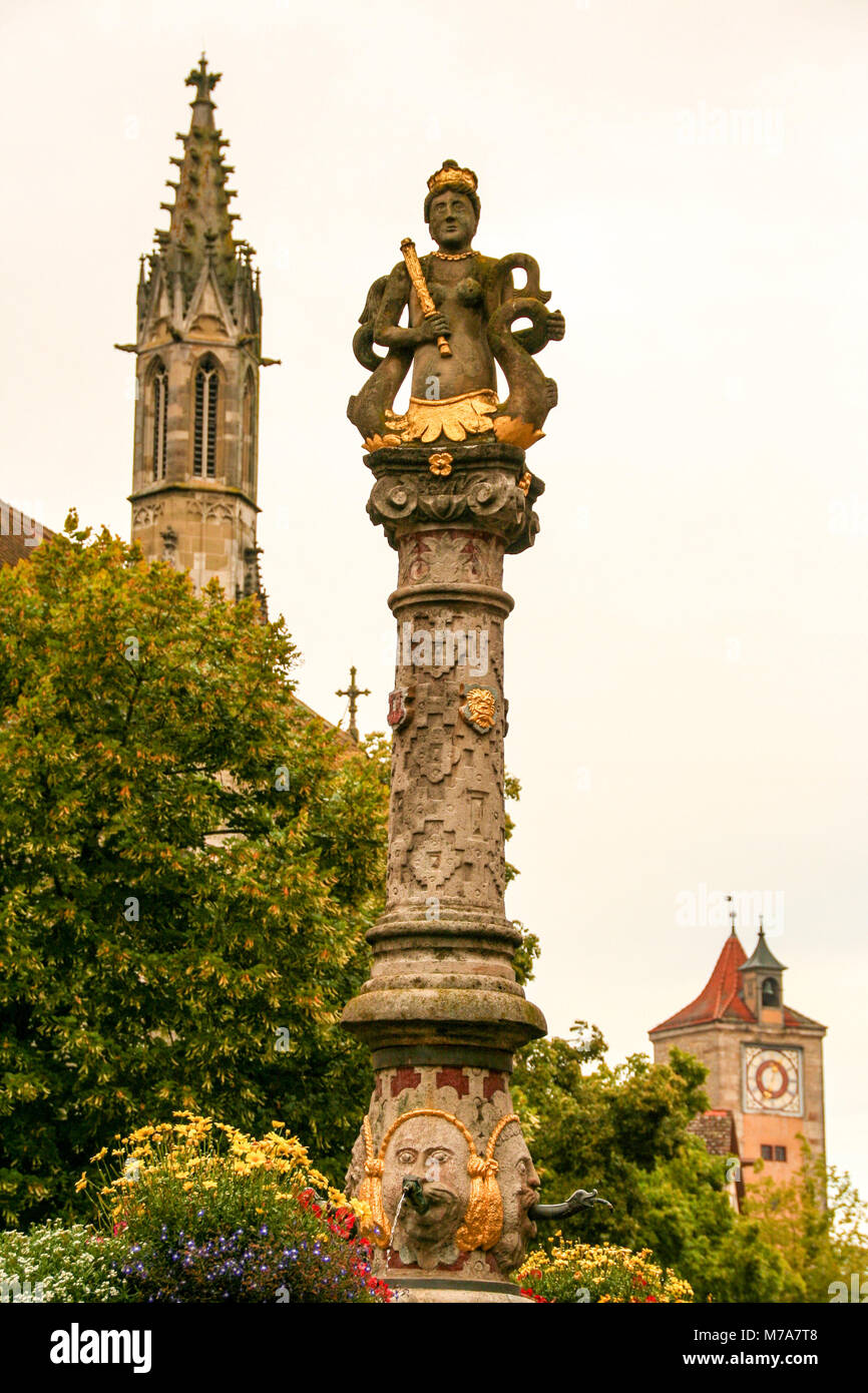 At Rotheburg ob der Tauber, On 08/07/2016 - Herrenbrunnen fountain ...