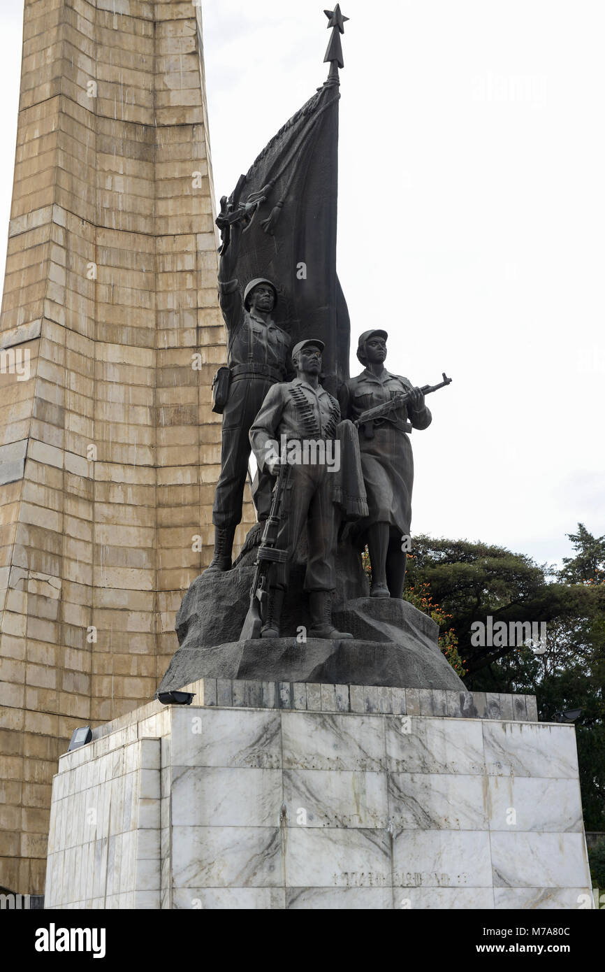 ETHIOPIA , Addis Ababa, The Tiglachin Monument, also known as Derg ...