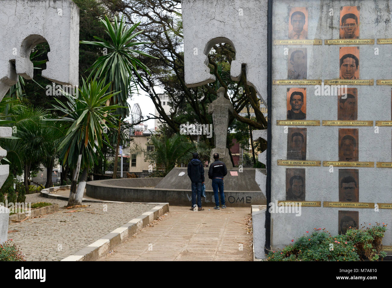 ETHIOPIA , Addis Ababa, The Tiglachin Monument, also known as Derg ...