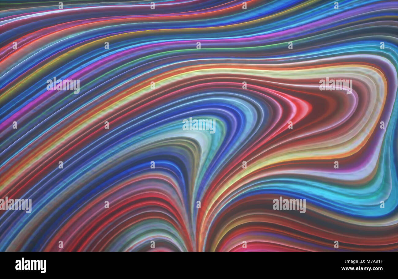 Abstract multicoloured lines, illustration Stock Photo - Alamy