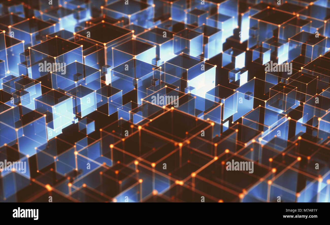 Cubes abstract structure background hi-res stock photography and images ...