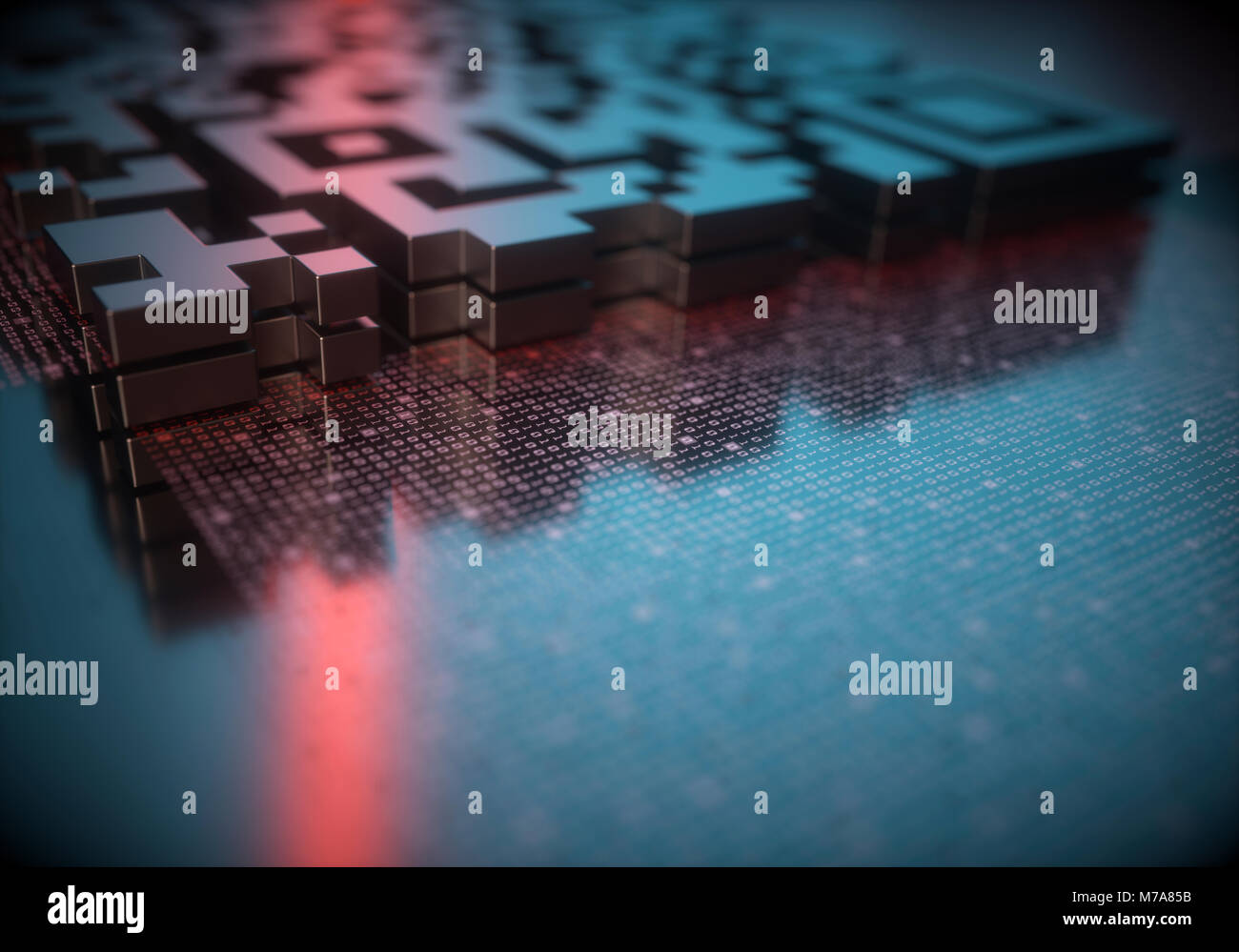 QR code (quick response code), illustration Stock Photo - Alamy