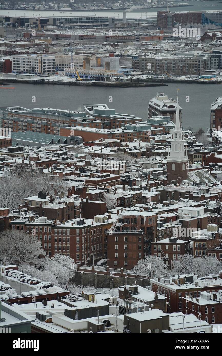 Old state house boston winter hi-res stock photography and images - Alamy