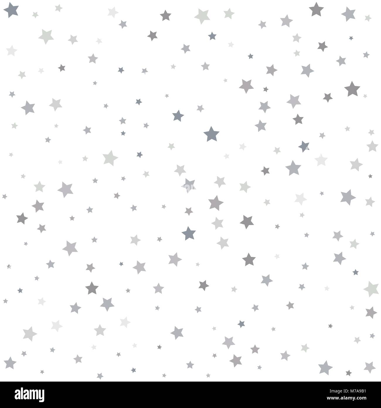 Silver Glitter Falling Stars Silver Sparkle Star On White Background