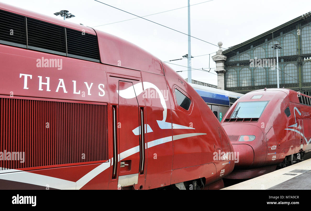 Thalys train, North railway station, Paris, France Stock Photo - Alamy