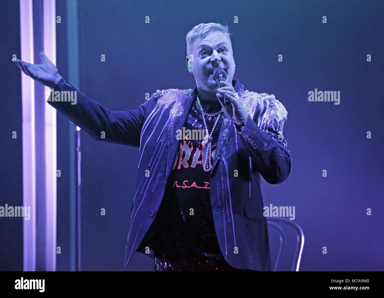 Erasure performs live at Liverpool Philharmonic Hall Featuring: Erasure ...