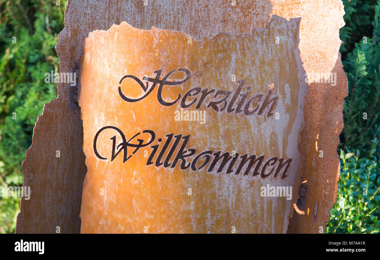 Welcome shield hi-res stock photography and images - Alamy