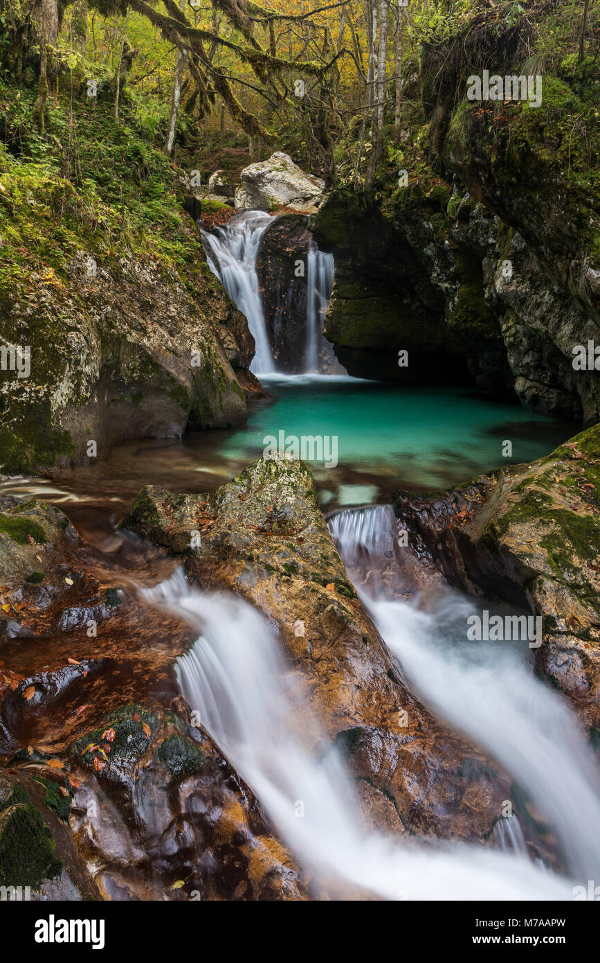 River course of the Lepenica river, Lepenica, Slovenia Stock Photo - Alamy