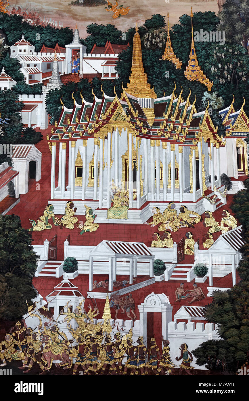 Buddhist temple painting hi-res stock photography and images - Alamy