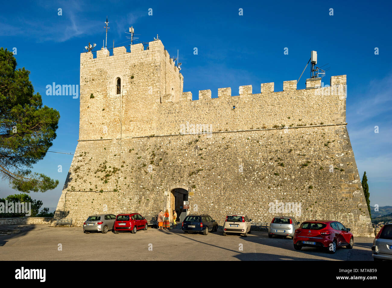 Fortress, Castle, Castello Monforte, Campobasso, Molise, Italy Stock ...