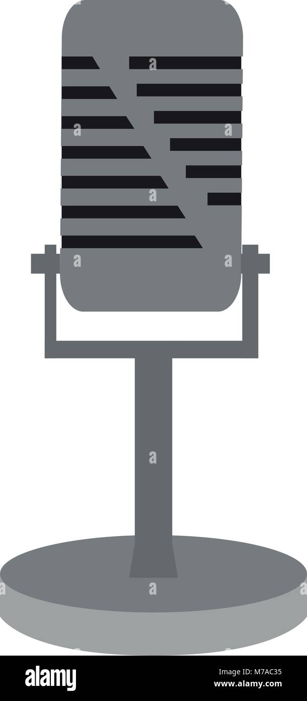 Vintage microphone icon. Musical instrument Stock Vector Image & Art ...