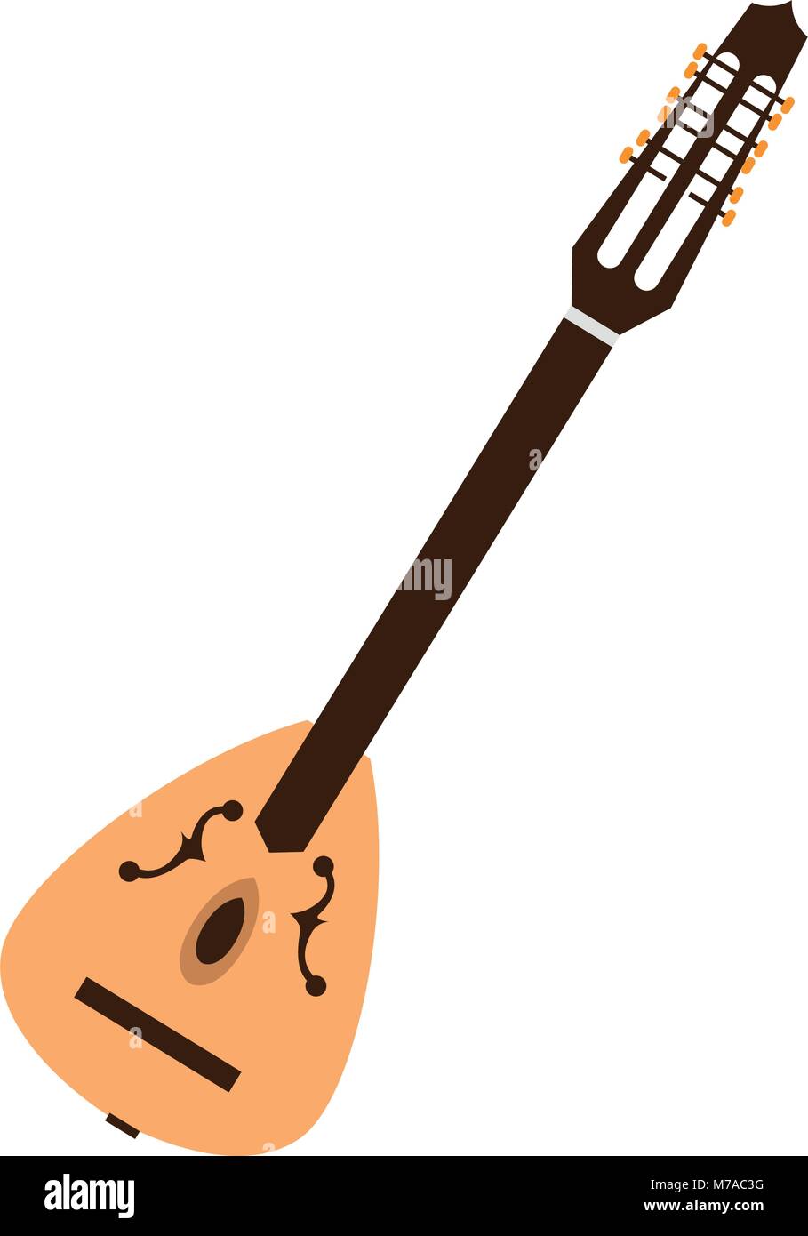 Isolated laud icon. Musical instrument Stock Vector Image & Art - Alamy