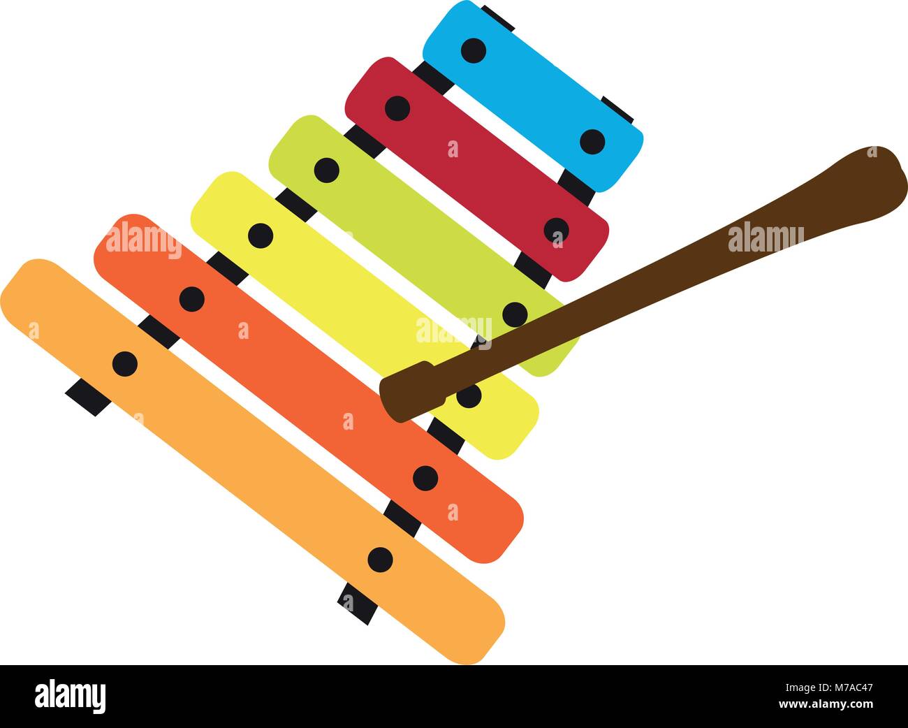 Isolated xylophone icon. Musical instrument Stock Vector Image & Art ...