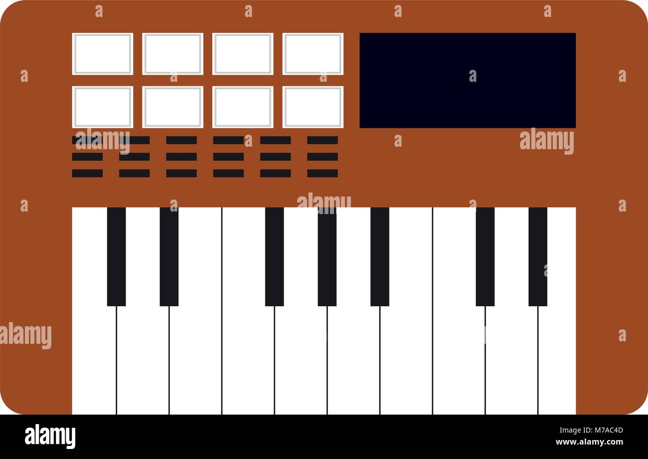 Isolated keyboard icon. Musical instrument Stock Vector Image & Art - Alamy