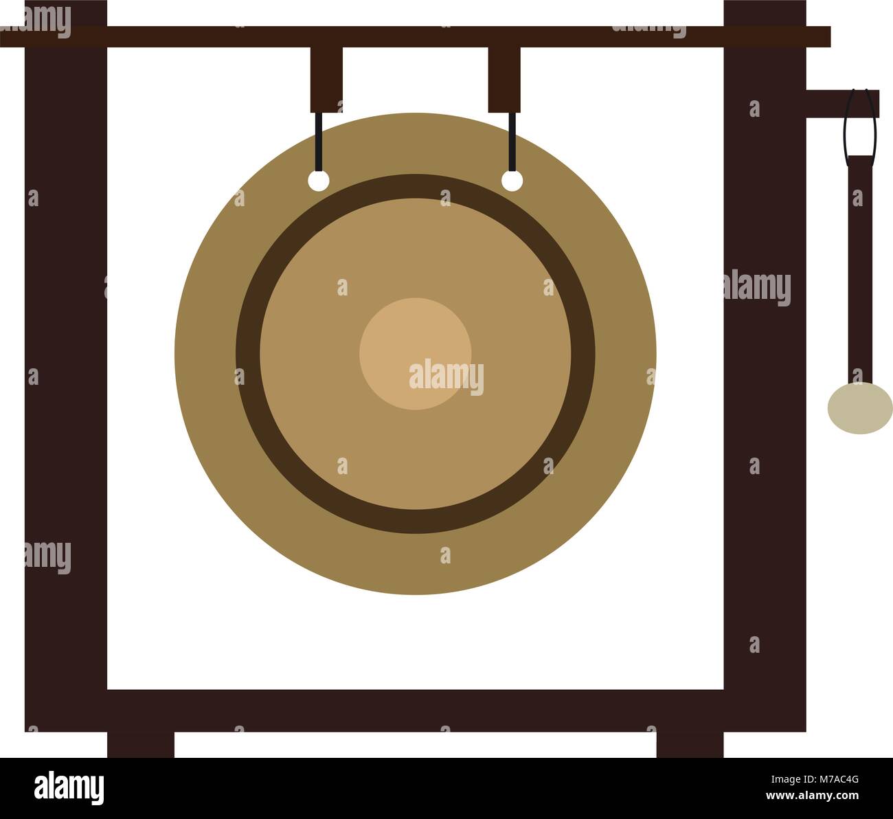 Isolated gong icon. Musical instrument Stock Vector Image & Art - Alamy