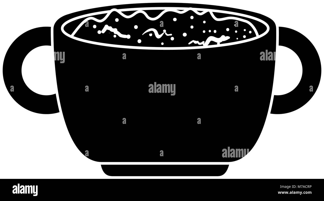 cup with two handles vector illustration design Stock Vector Image ...