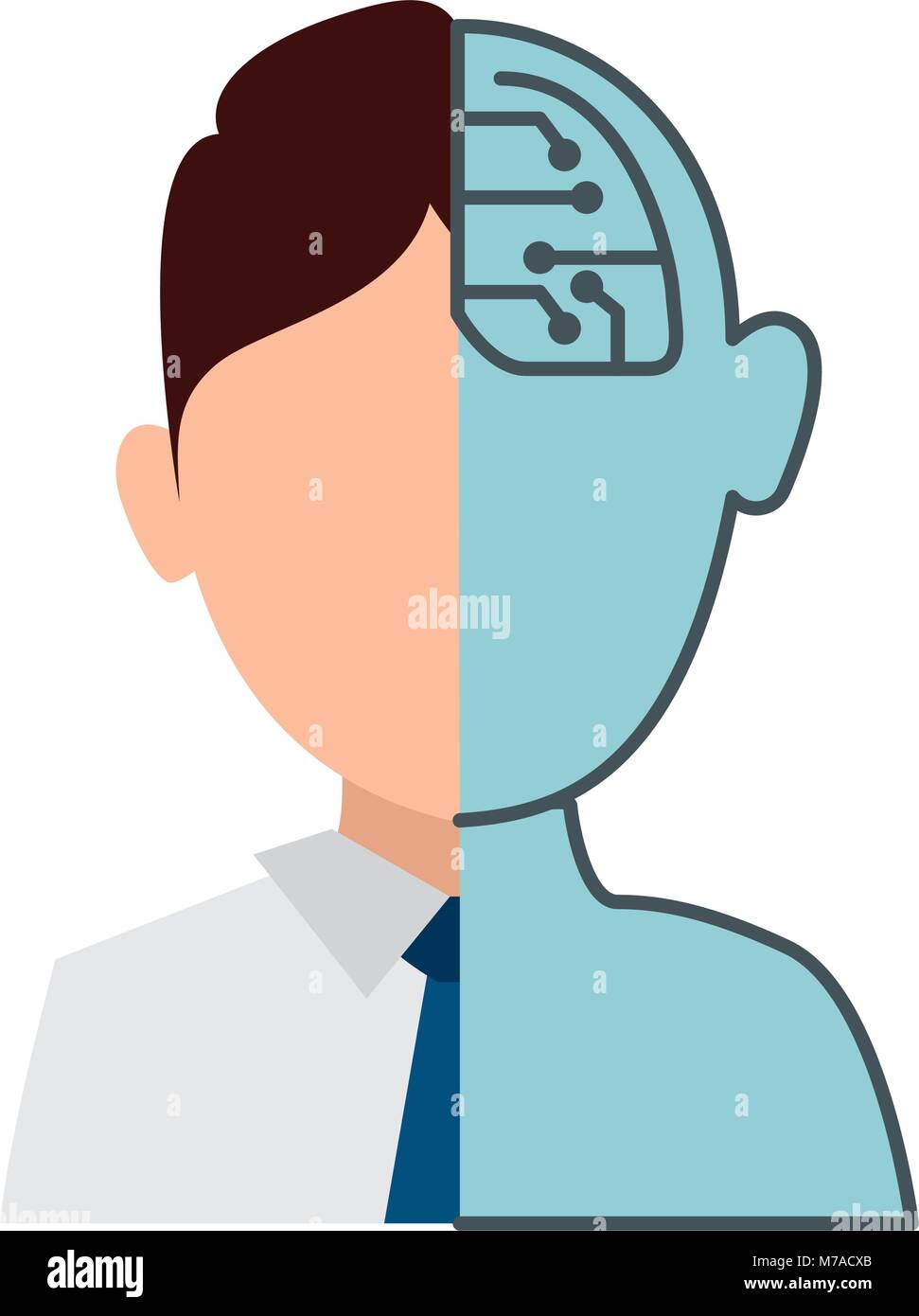 Half Human Half Robot High Resolution Stock Photography and Images - Alamy