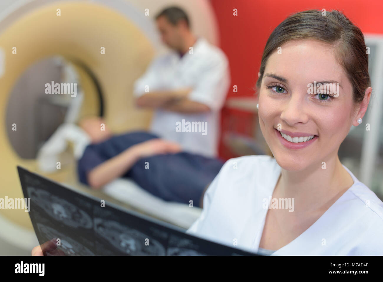 Mri scanner girl hi-res stock photography and images - Alamy