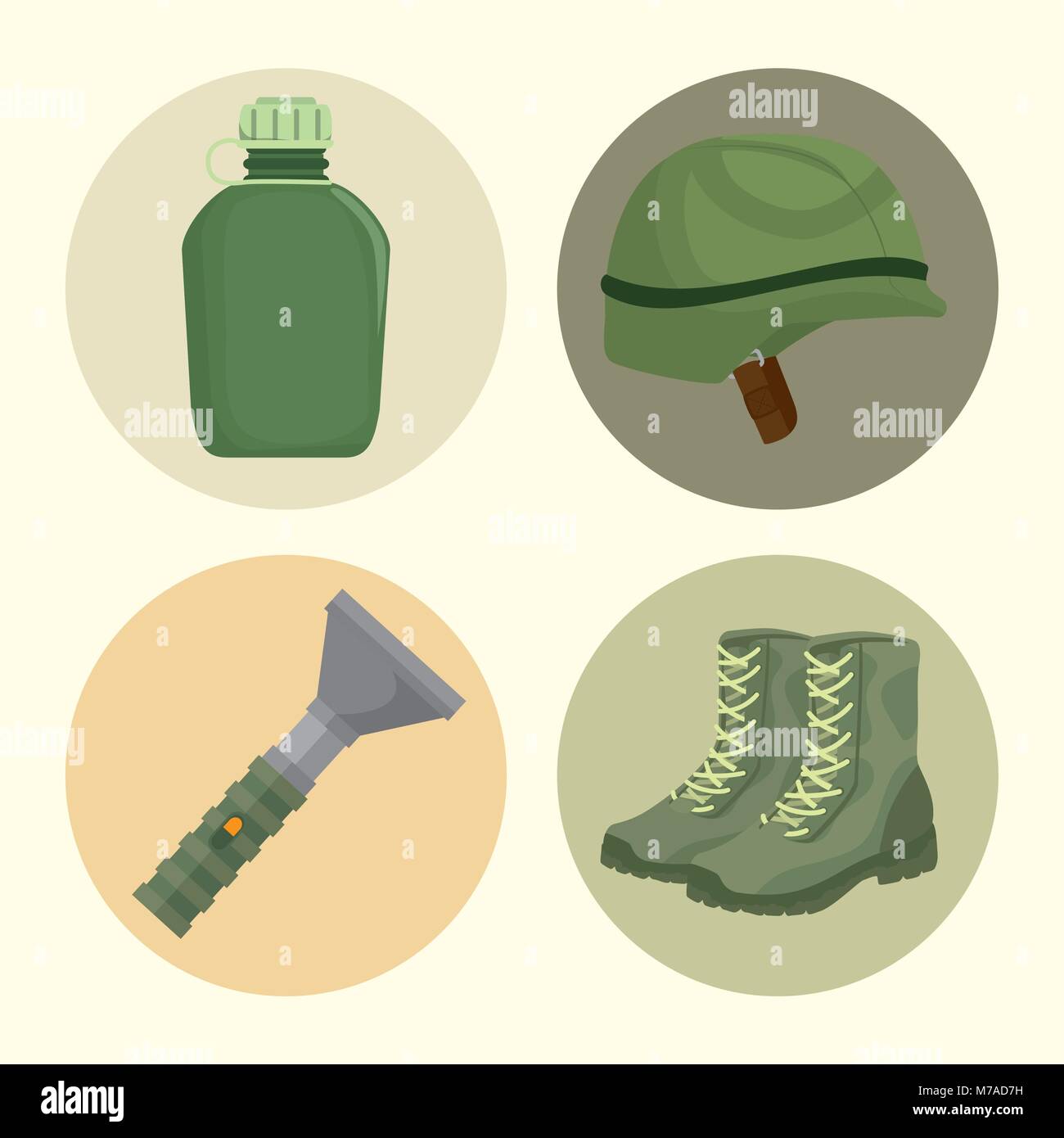 soldier war equipment icons Stock Vector Image & Art - Alamy