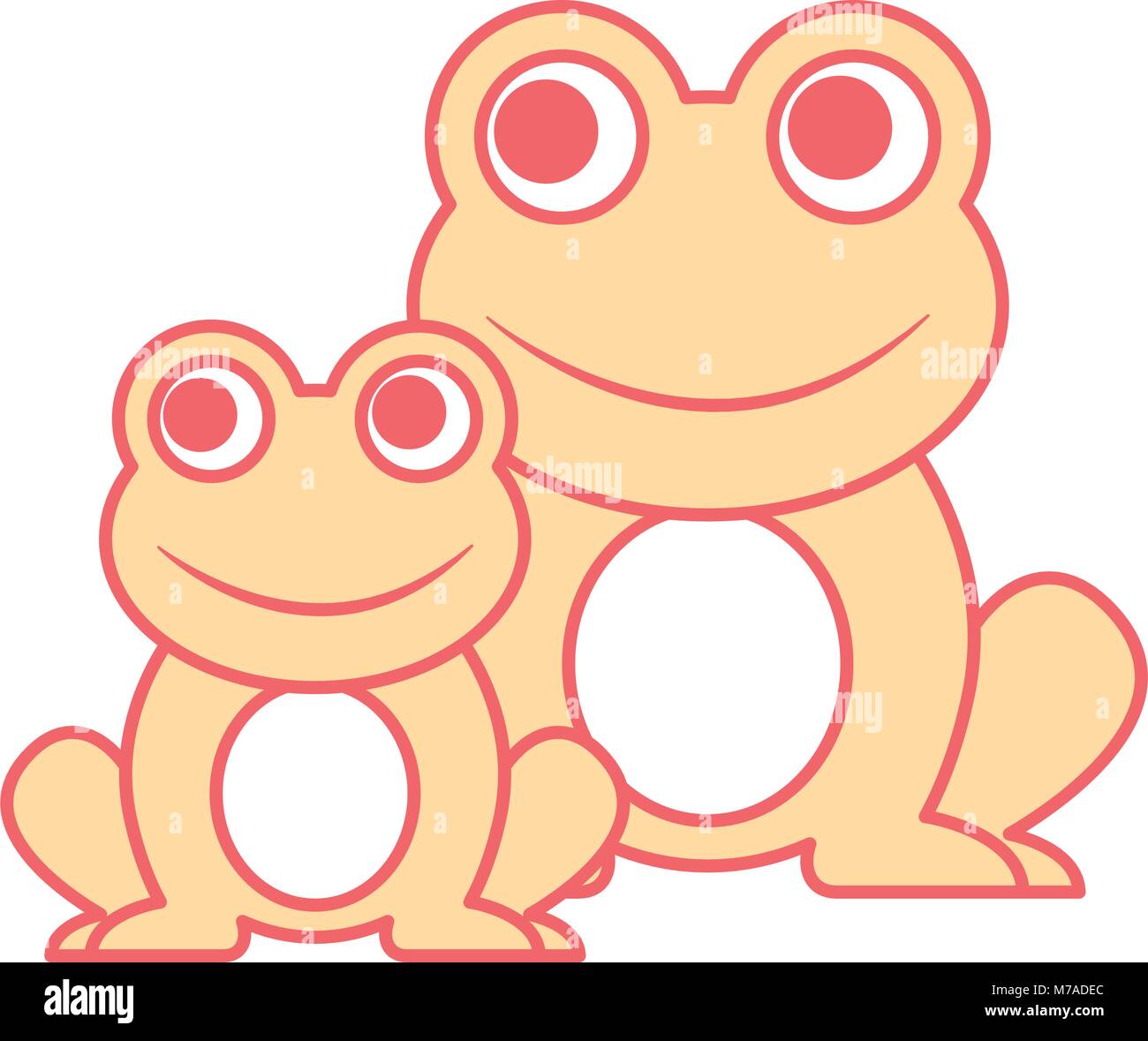 frogs cute animal sitting cartoon Stock Vector Image & Art - Alamy