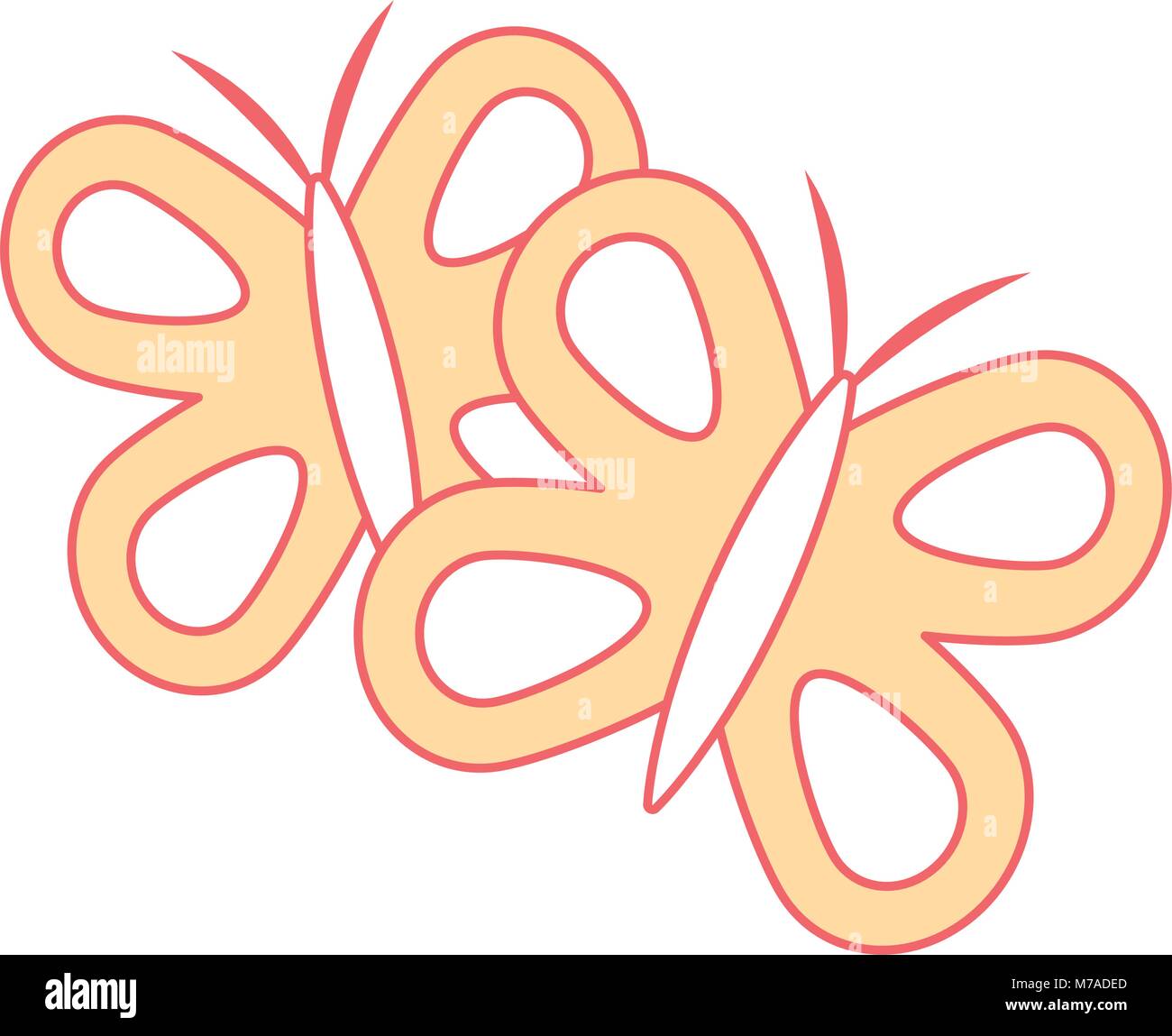 cute butterflies spring animal outline Stock Vector Image & Art - Alamy