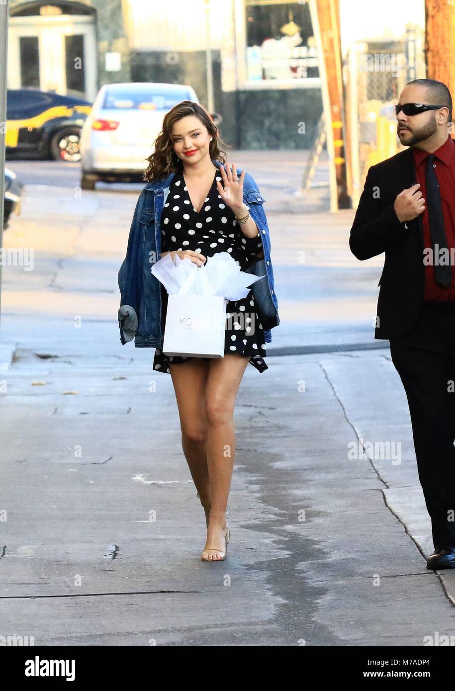 Miranda Kerr Arrives At Abc Studios For Jimmy Kimmel Live Featuring