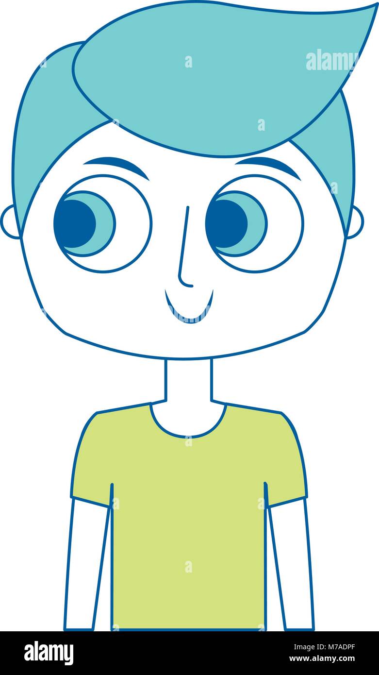 cartoon boy portrait teenager character Stock Vector Image & Art - Alamy