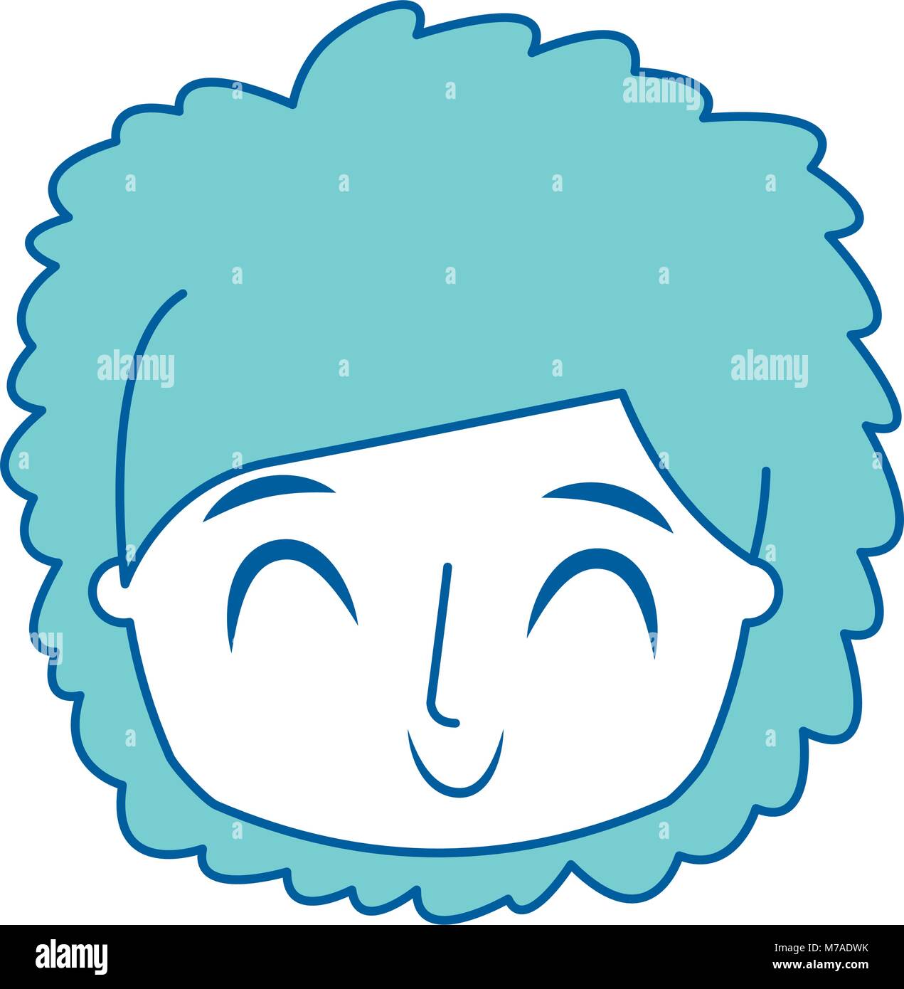 smiling happy face boy male young character Stock Vector Image & Art ...