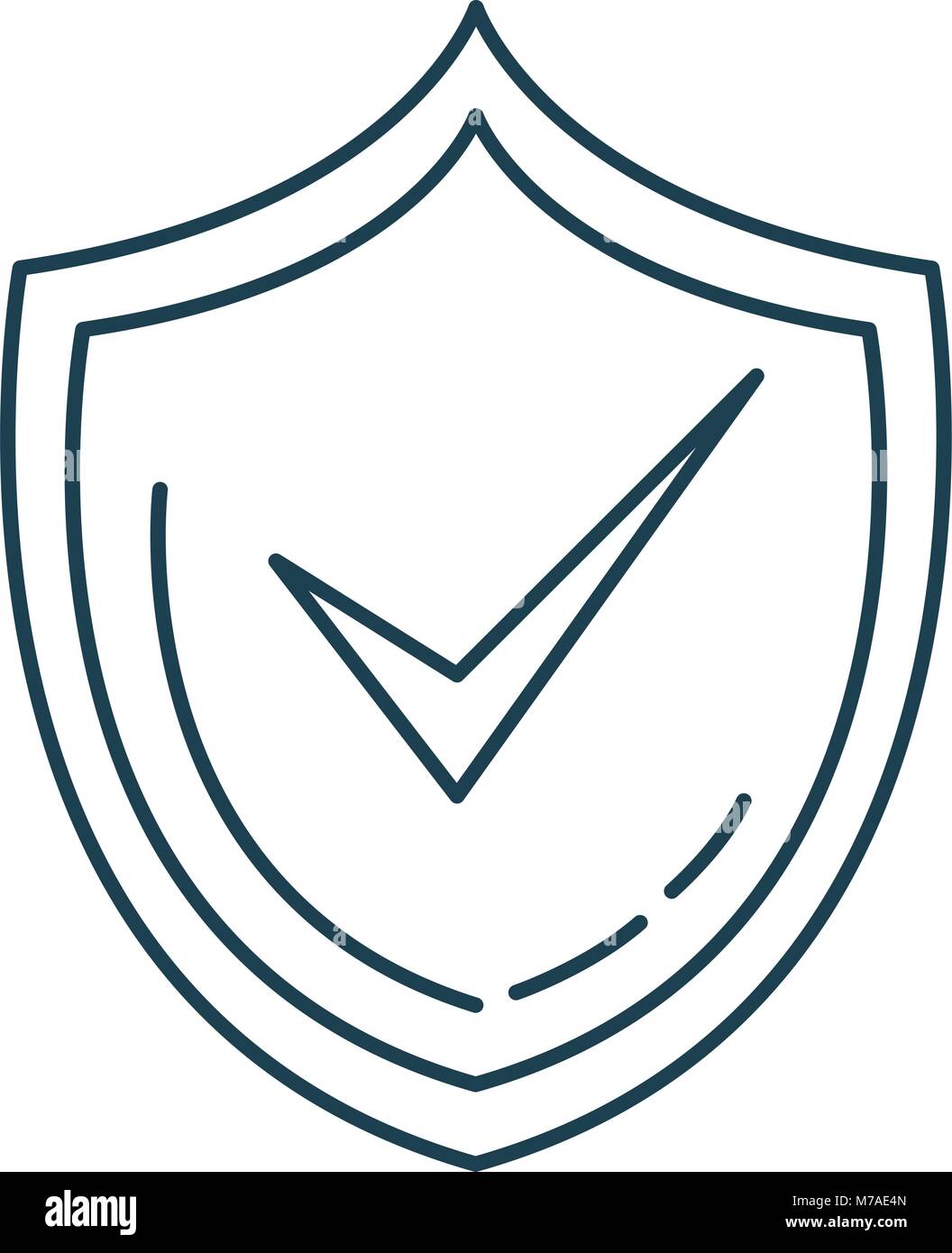 shield with ok symbol Stock Vector Image & Art - Alamy