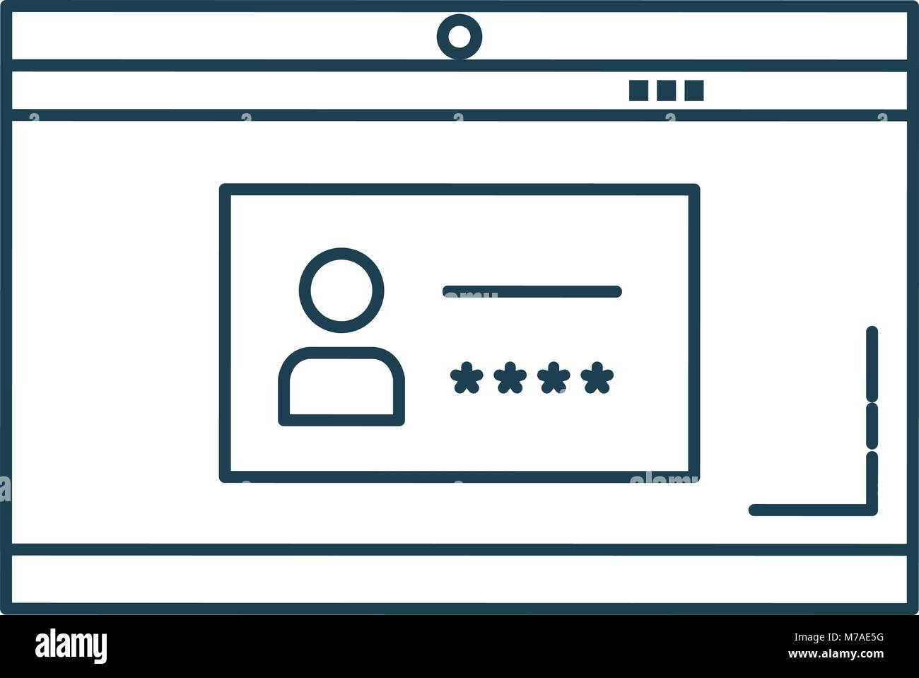 login interface access icon Stock Vector Image & Art - Alamy